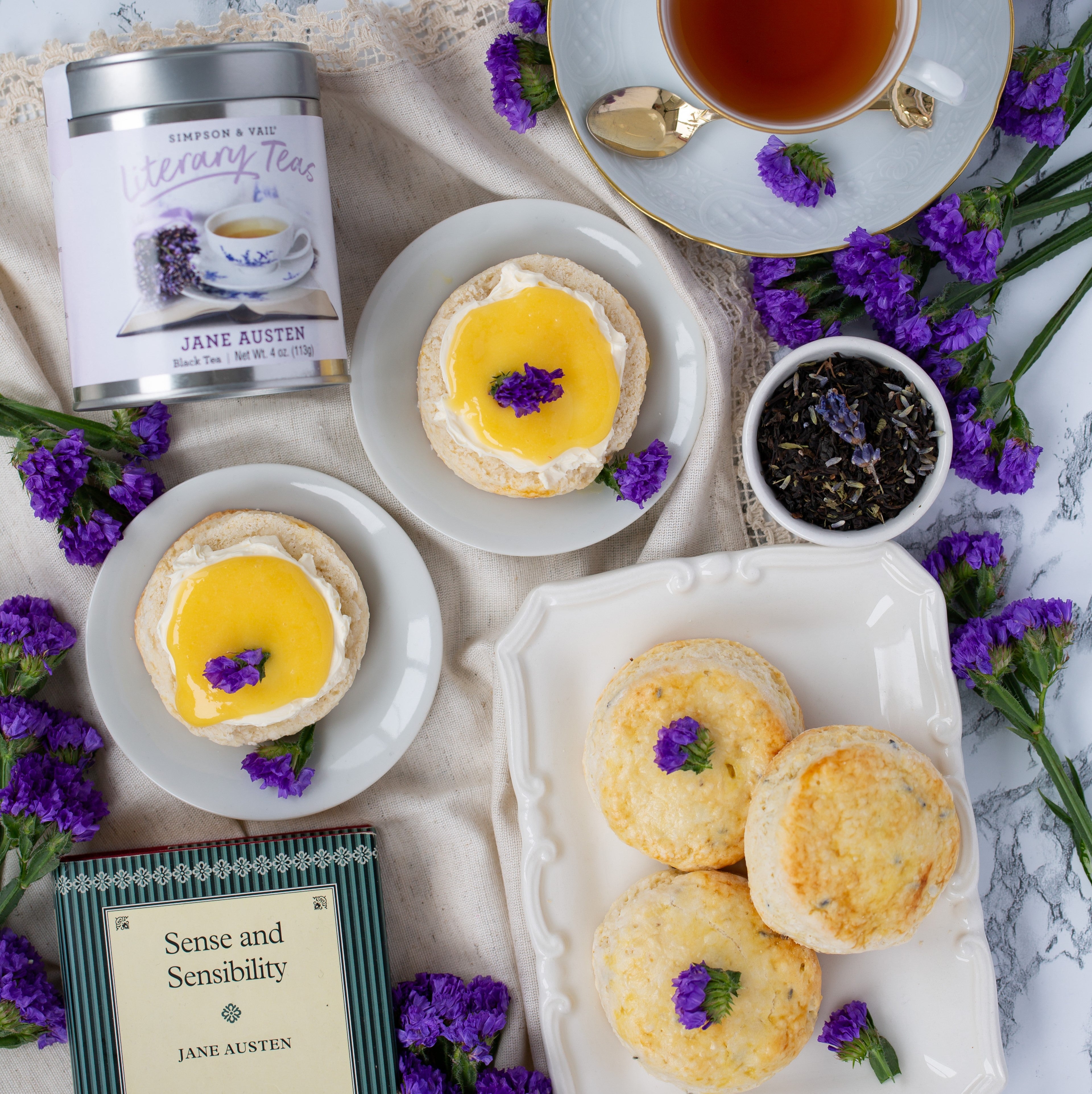 Literary Tea Line: Shakespeare, Austen, Dickens – Simpson & Vail