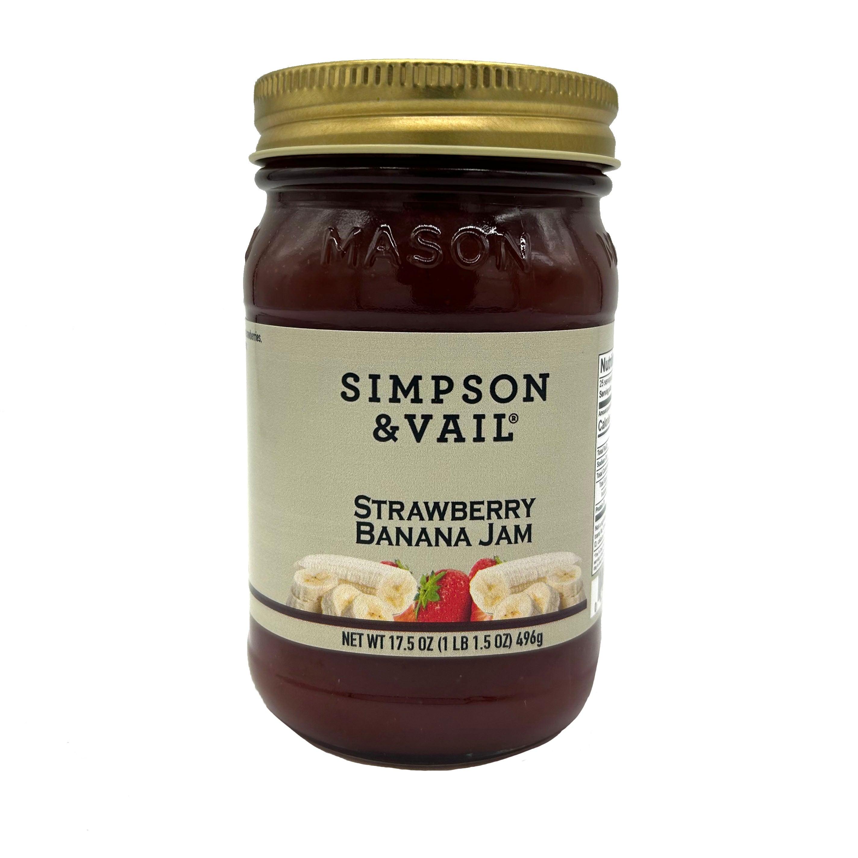 S&V Strawberry Banana Jam, 17.5 oz – Simpson & Vail
