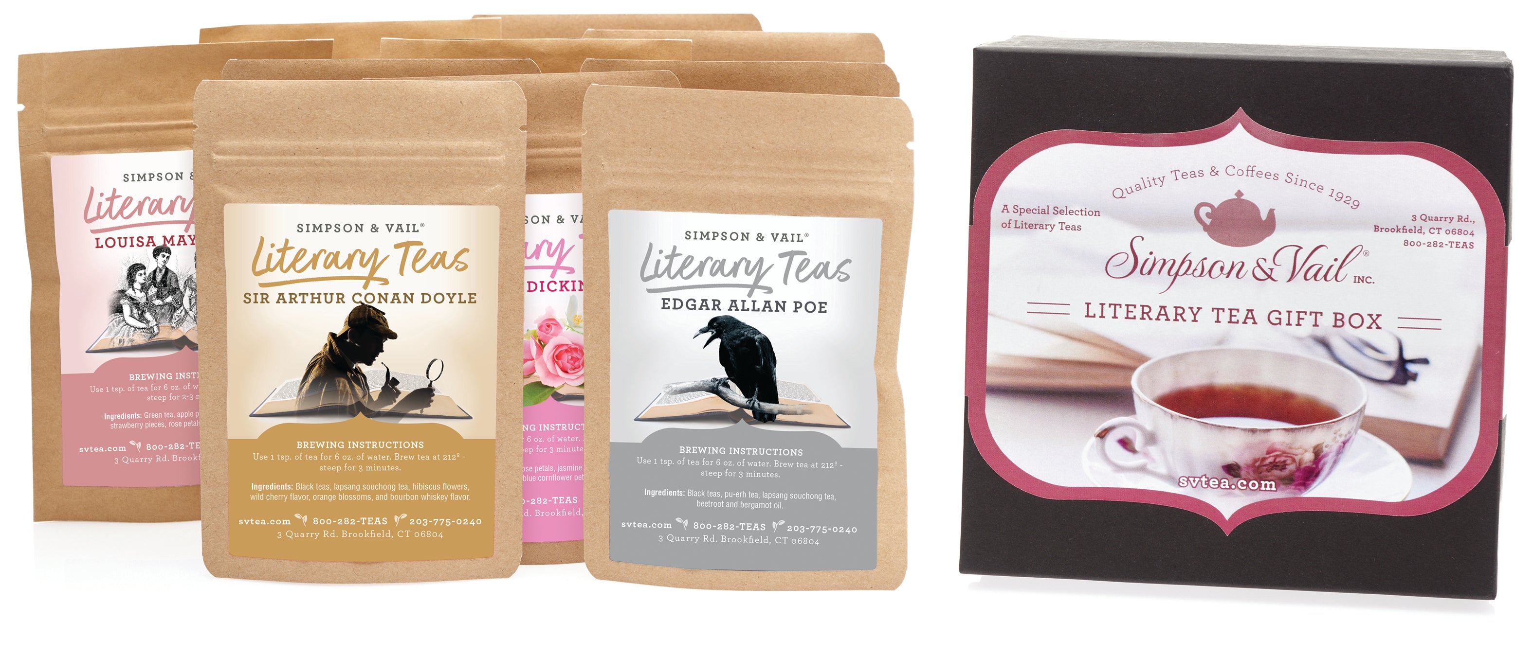 Literary Tea Sampler Gift - 10 packages – Simpson & Vail